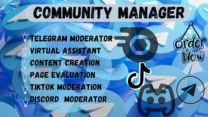 Do community manager moderator for nft crypto telegram discord tiktok set up bot by ...