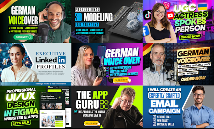 Design professional fiverr gig cover thumbnail by Franc_graphics | Fiverr