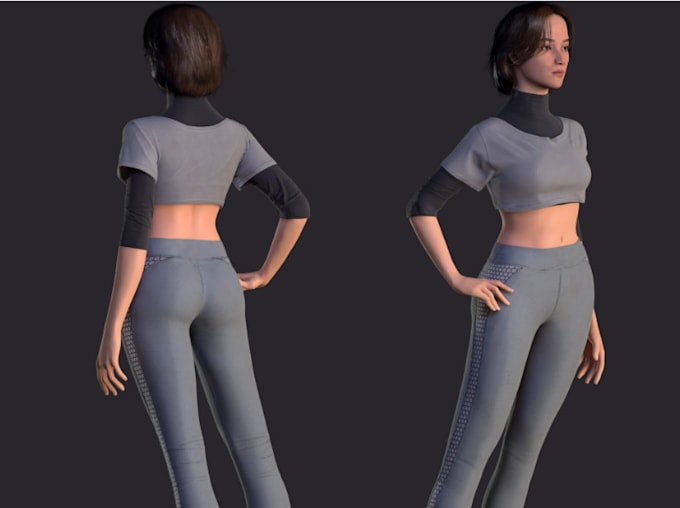 Retexture 3d model, ue5 character rig, port to arma 3, shapr3d,sfm,3d nsfw model