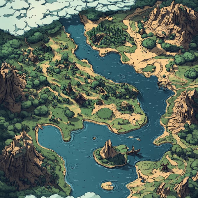 Do an amazing fantasy, rpg, dnd or dungeon battle map by Damesrw | Fiverr