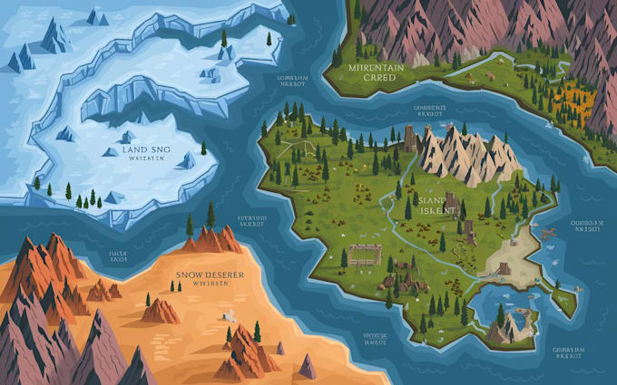 Make fantasy maps of world, region for your rpg game by Calleeming | Fiverr