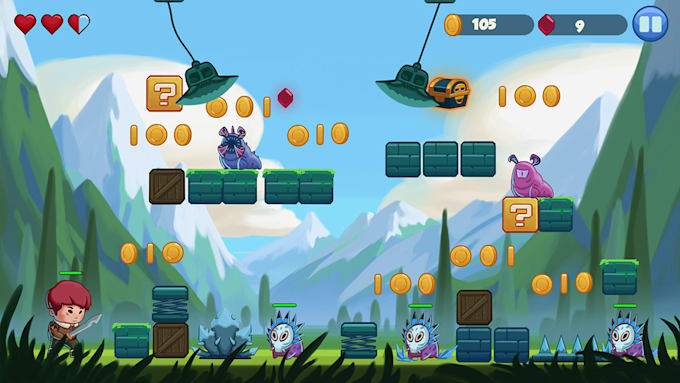 Unity 2d mobile game app development, 2d mobile game design, 2d ...