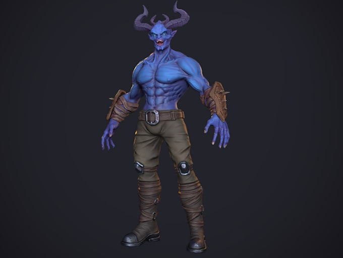 Remodel 3d monster creature model, rig and animate, 3d demon, unity, ue5, asset by Lhymathok ...