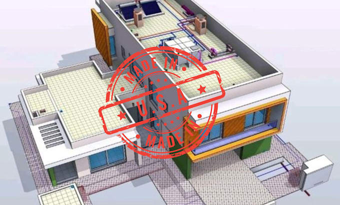 Create revit floor plan, 3d model, architectural rendering, autocad ...