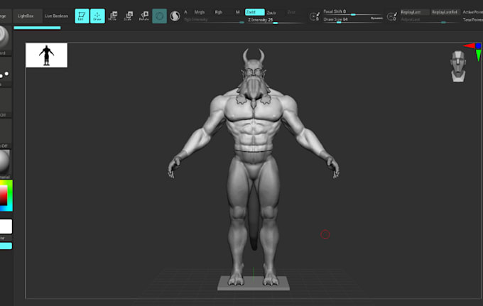 3d humanoid character for animation,dnd,non humanoid,cnc,creature in ue5,fix rig by Purposey ...