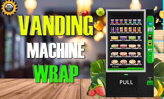 Design wonderful custom vending machine wrap by Hafizarbaz5 | Fiverr