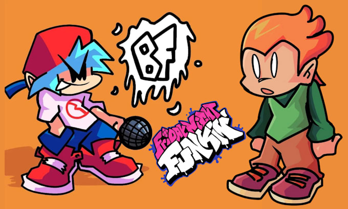 Do fnf character design, fnf mod logo, fnf sprite animation, fnf ...