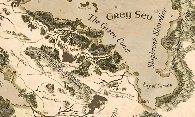 Create custom fantasy map for dnd world map book boardgame rpg campaign ...