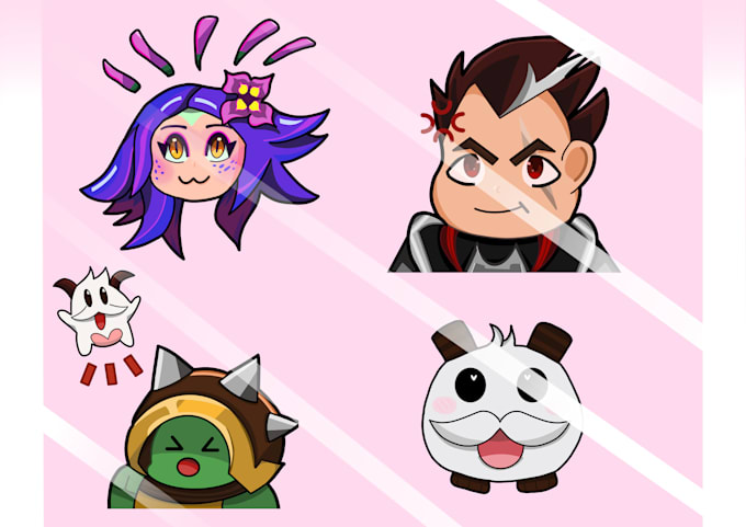 Make custom emotes for you by Furiosyu | Fiverr