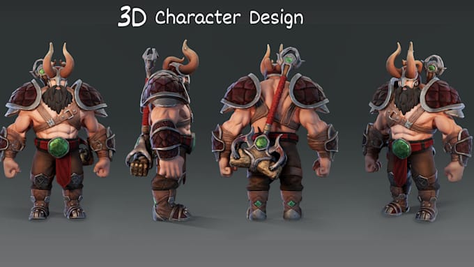Create 2d or 3d game character, game assets for online game or ...