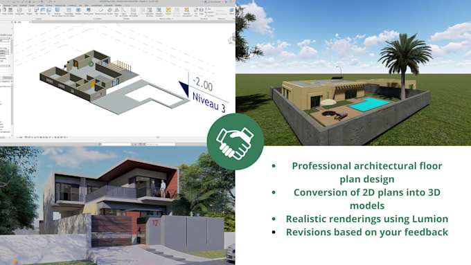 Design architectural floor plan and 3d modeling with realistic renderings by Dexter_noina | Fiverr
