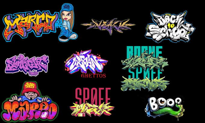 Create dope style of graffiti in logo design by Realqasimbutt | Fiverr