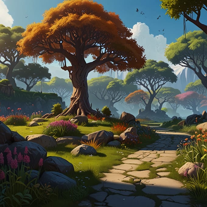 Environment concept art landscape design by Mayraoman | Fiverr