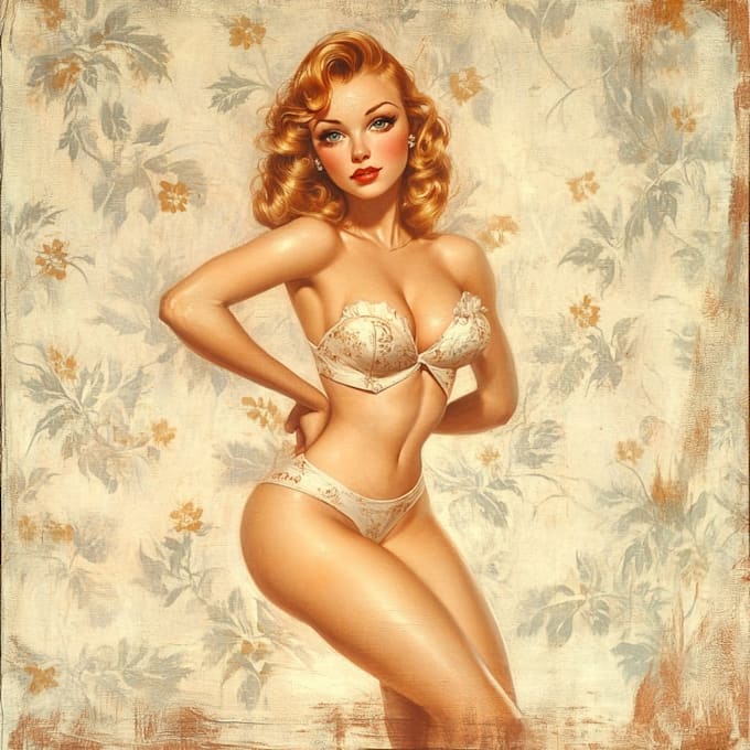 Do pin up girl and vintage pin up girl illustration by Maritzanzales ...