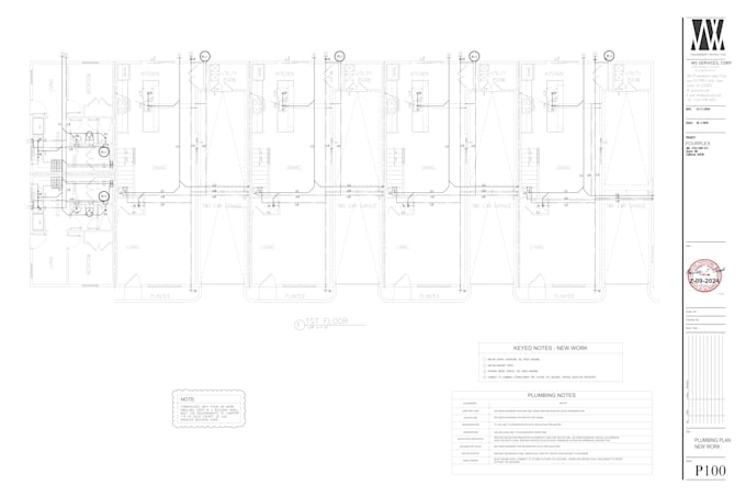 Design plumbing drawings, sanitary, water, gas layout, riser diagrams ...