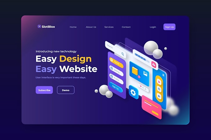 Build responsive, static website or html, css, react landing page by ...