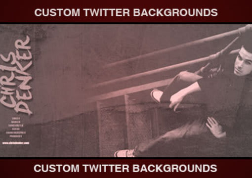 Design a custom twitter background by Denk1025 | Fiverr