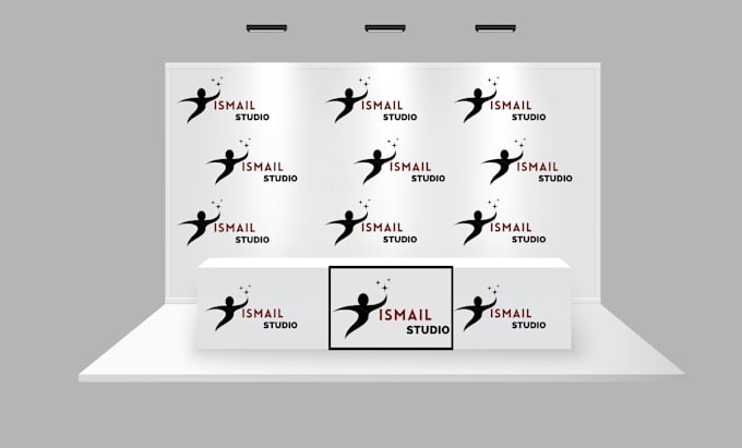 Design custom 3d step and repeat 3d event backdrop 3d kiosk signage ...