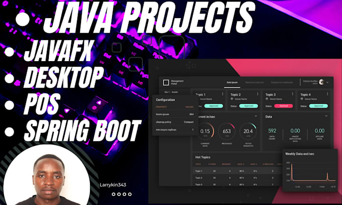 Build java gui, java desktop apps, javafx, swing, css , exe by Larrykin343 | Fiverr