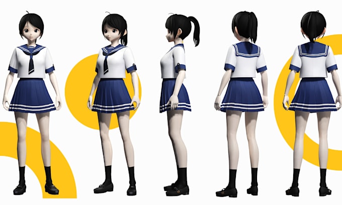 Create your vrhat avatar, vrc character, 3d model, nsfw, vtuber, anime ...