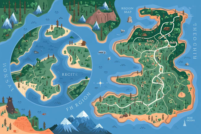 Make fantasy maps of world, region for your rpg game by Kileyittle | Fiverr