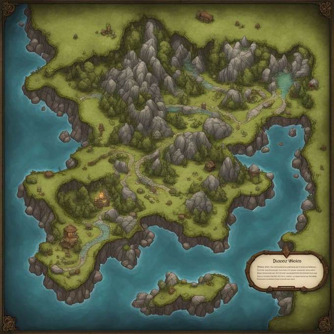 Create a high quality fantasy map for stories and campaign by Jaimarks ...