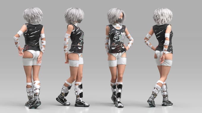 Make 3d character model,psx,ps1,ps2 game,sculpt 3d printing,daz,3d ...