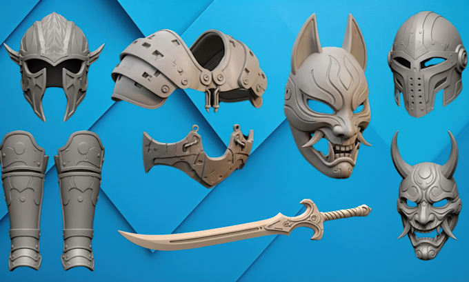 Do 3d cosplay armor, helmet, mask and props 3d cosplay model stl for 3d ...