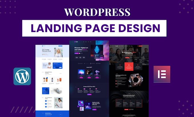 Build wordpress landing page design wordpress website elementor pro ...