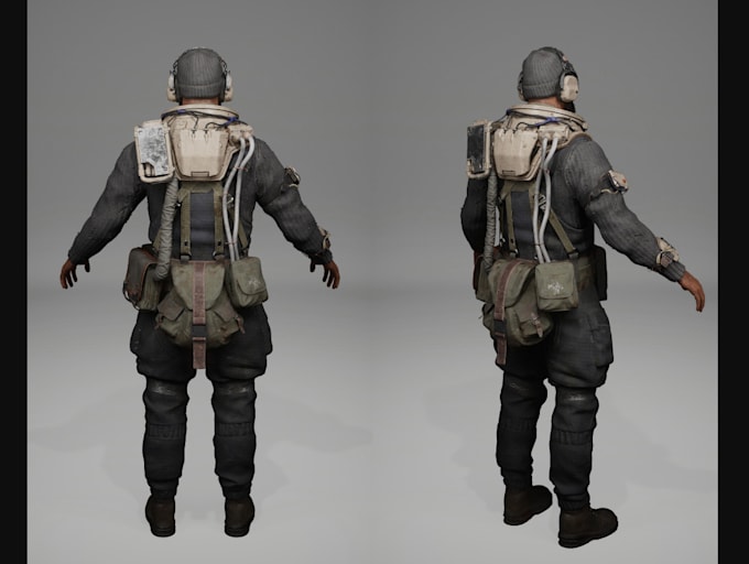 3d game character, game assets, dayz game model, texture3d, 3d human ...