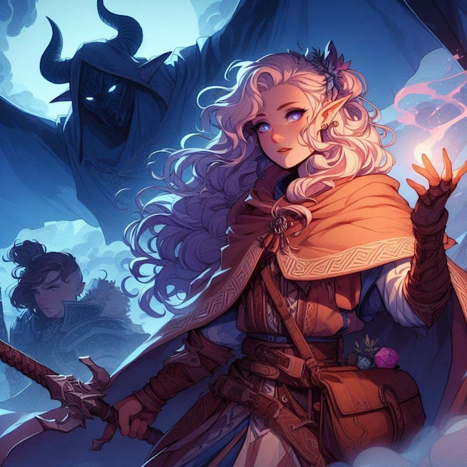 Draw dnd character art and dnd character art by Leafalecsa | Fiverr