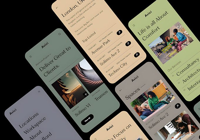 Do modern mobile app ui ux design, website ui ux design in figma axure by Valerie_kihn | Fiverr