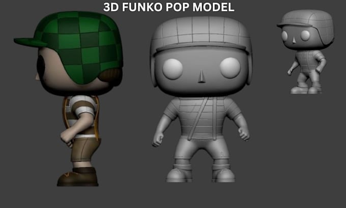 Design anything you want as a funko pop, funko pop model for 3d ...