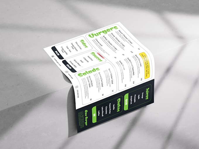 Create a beautiful, branded menu design for your restaurant, coffee ...