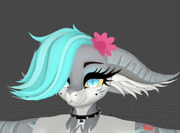 Model custom vrchat furry character, 3d fursona model, nsfw vrc avatar ...