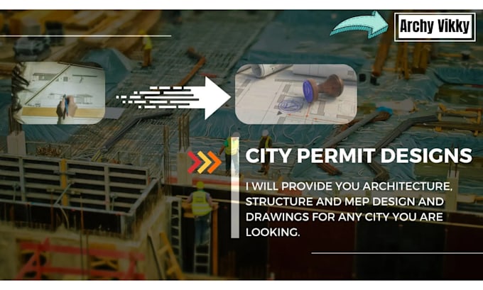 Provide architecture, structure and mep drawings set for city permits ...