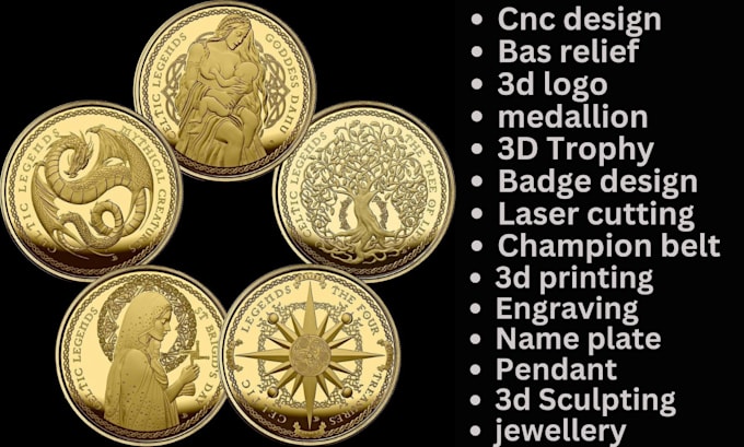 Sculpt 3d bas relief model printable coin wall art zbrush character cnc ...