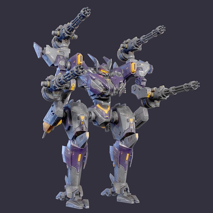 Draw a mecha and robot reference sheet by Clutsecta | Fiverr