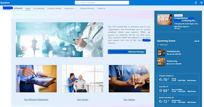 Build a modern sharepoint intranet for your organization by Spsl14 | Fiverr