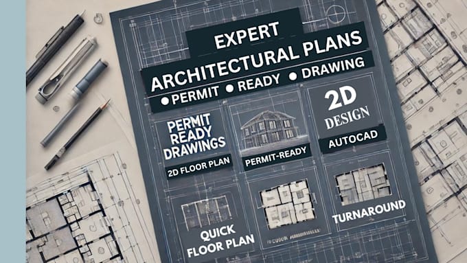 Draw construction drawing for permit using autocad and chief architect ...