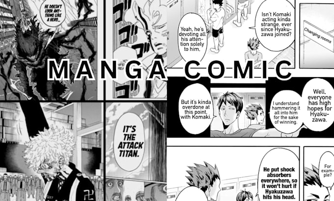Draw anime manga comic, manga page, graphic novel, manga illustration ...