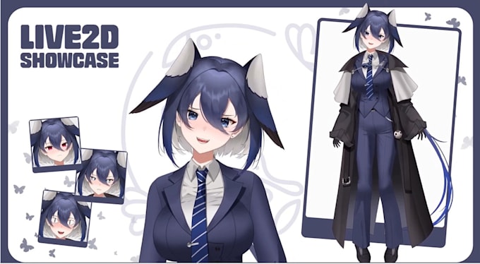 Draw live2d model, 2d vtuber model, avatar model for streamer by ...