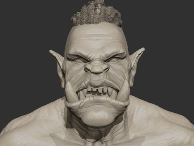 Sculpt warriors character model, modify stl file, cad engine 3d ...