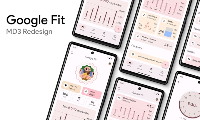 Make mobile app ui ux design in figma with adaptive design by ...