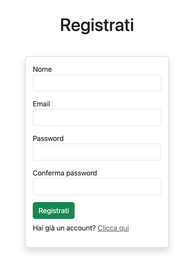 Create a simple login and register form by Manuel_fonte1 | Fiverr