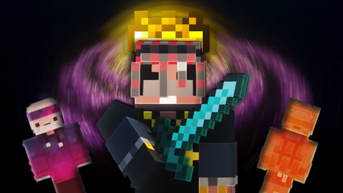 Design custom minecraft thumbnails for you by Stxrl_graphics | Fiverr