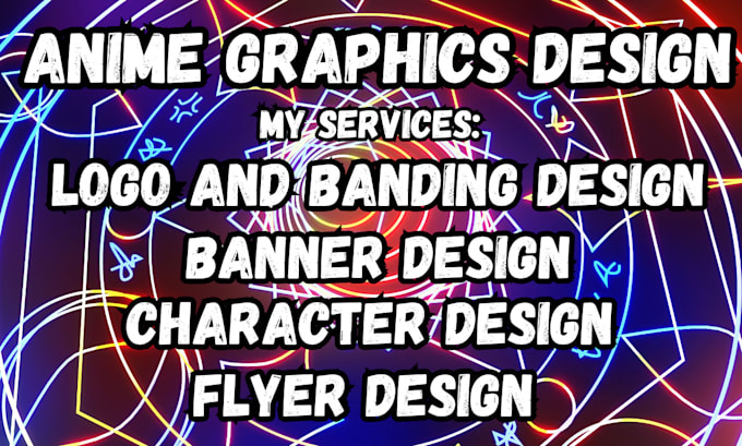 Anime logo design infographic design anime banner design anime ...