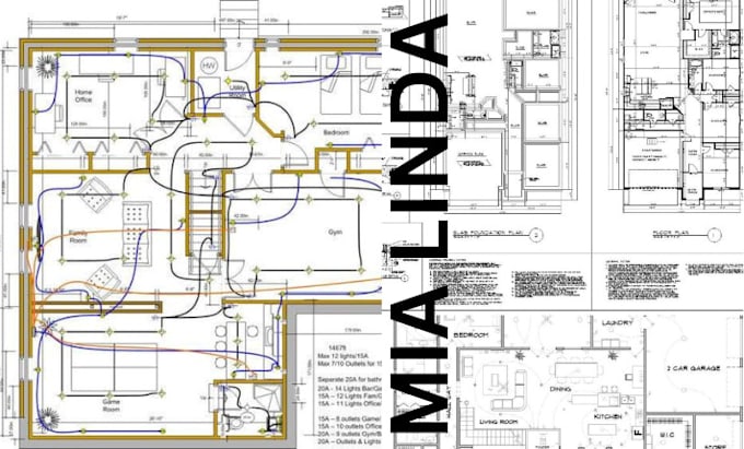 Draw architectural, electrical plan, plumbing, hvac, mep drawings by ...