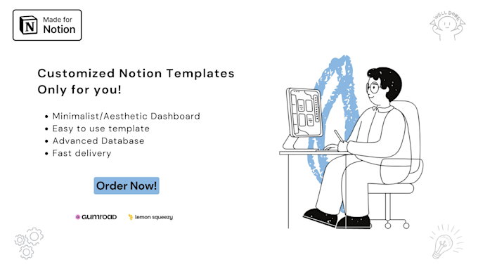 Create customized notion dashboard template for you by Notionswitch | Fiverr