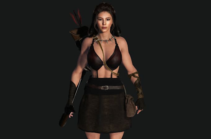 Realistic game character, nsfw character,wonder studio,sculpt3d,ue5 ...